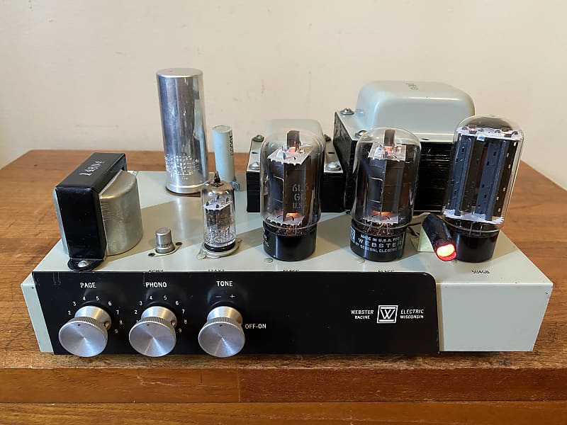 Vintage Webster 85B-25 Mono Block Tube Amplifier + Manual. | Reverb