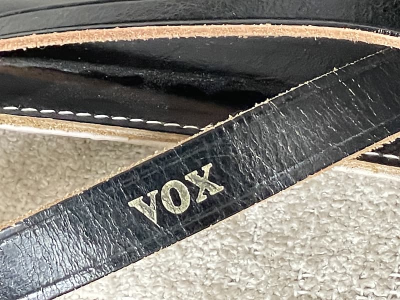 Vox Leather Guitar Strap 1960’s - Black | Reverb