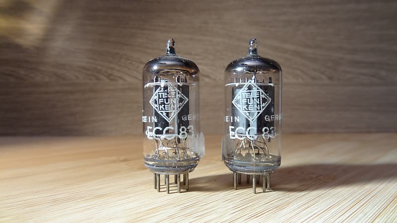 NOS TELEFUNKEN ecc83 12ax7 long SMOOTH plate perfectly | Reverb
