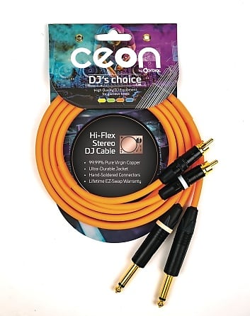 Cordial Premium DJ Dual/Mono (Black Light) Cable, Ceon Series | Reverb