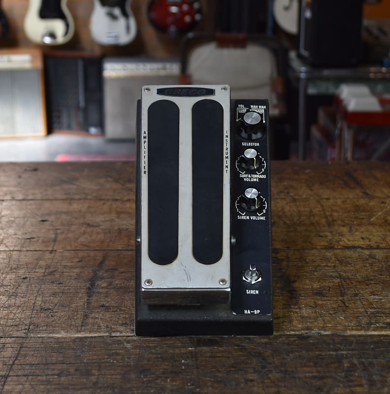 Greco HA-9P Tornado Wah Volume Siren Surf MIJ 1960s - Black | Reverb