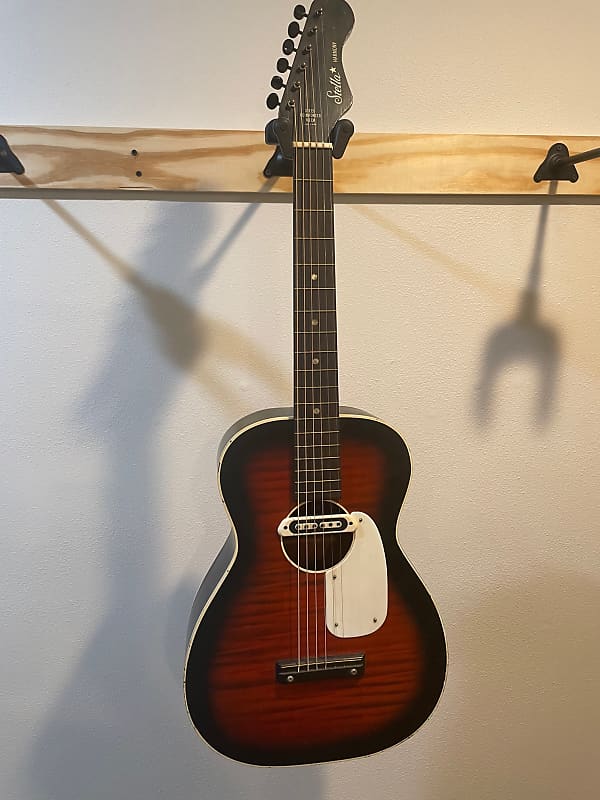 Stella. Harmony parlor guitar, fender headstock 1967-1970 | Reverb