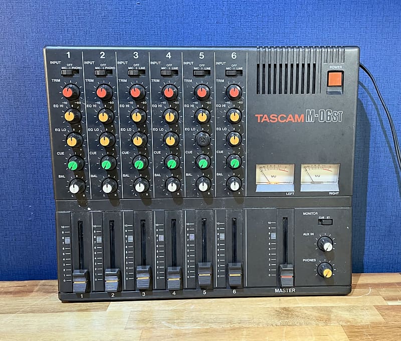 TASCAM M-06ST 80s 6 Channel All Stereo Mixer Very Rare | Reverb