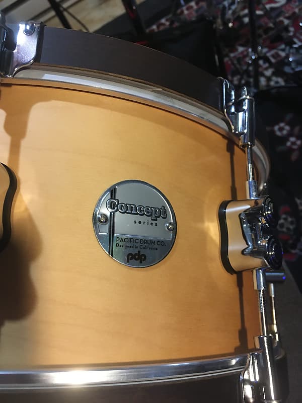PDP Concept Classic 6.5x14 Natural Stain Snare with Walnut | Reverb