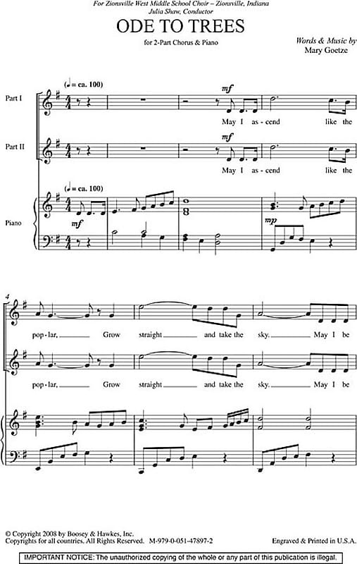 Ode to Trees - Mary Goetze Series | Reverb