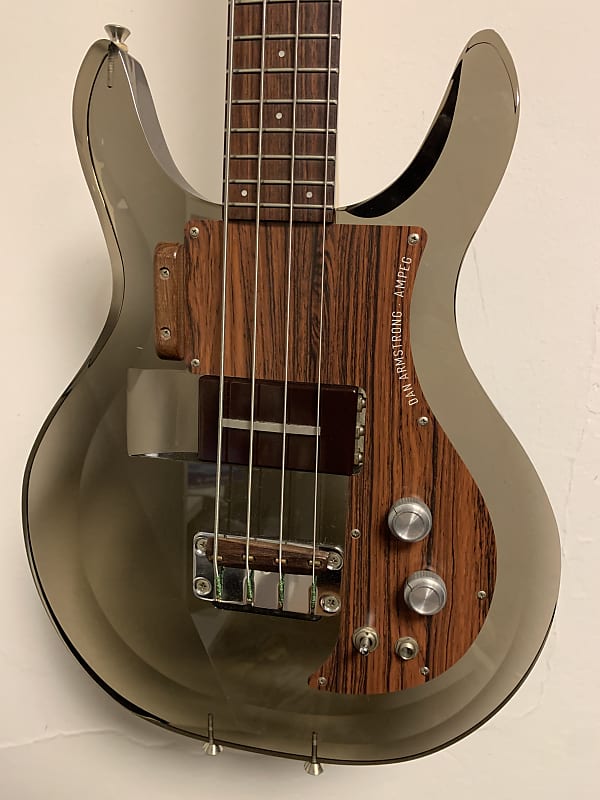 Ampeg ADA4 Dan Armstrong Bass Reissue Lucite Clear Smoke | Reverb