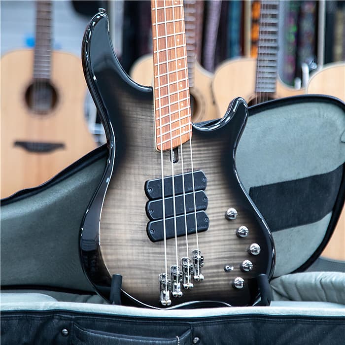 DINGWALL Combustion 4 Flamed Maple 2-Tone Blackburst Limited | Reverb