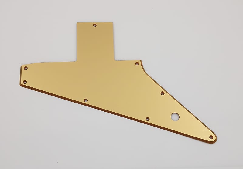 metallic gold acrylic pickguard for gibson explorer t guitar | Reverb