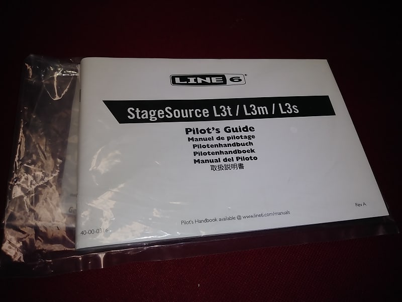 Line 6 Stage Source L3t / L3m / L3s Pilot's Guide | Reverb