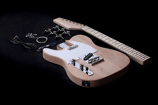 DIY Telecaster Guitar Kit Tele Style Mahogany Body & Bolt-on | Reverb