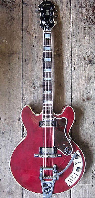 EPIPHONE AL CAIOLA CUSTOM CHERRY - 1965 - EX SIR BRADLEY | Reverb