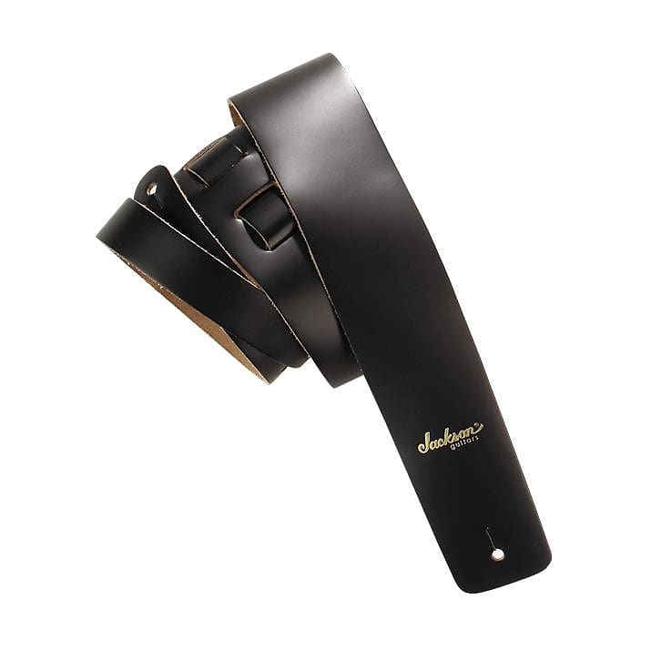 Jackson 2 1/2in Extra Long Black Leather Strap | Reverb