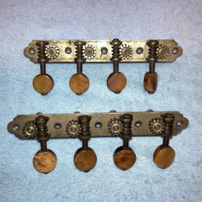 Mandolin Tuners Late 1800s Wooden buttons | Reverb