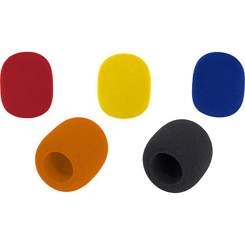 Samson WS1C - Mic Windscreen 5 pack, Multi-Colours | Reverb