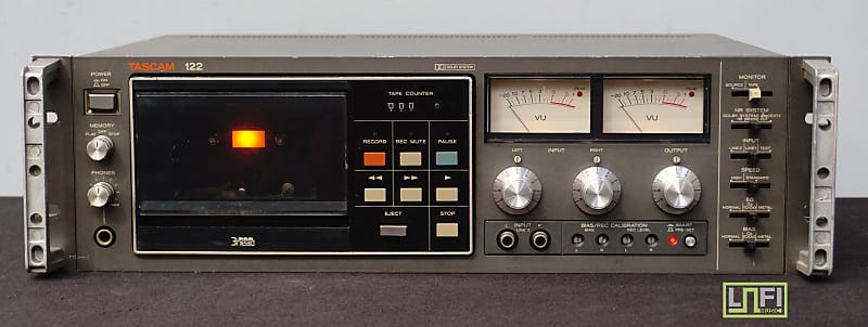 Tascam 122 70's Vintage Rack Mount Stereo Cassette Tape | Reverb