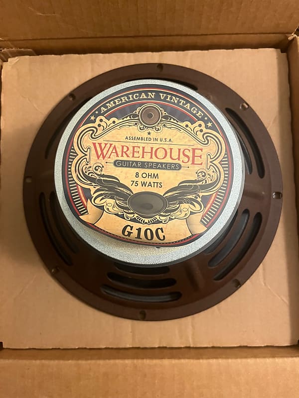 Warehouse Speakers G10C 75W 10" Guitar Speaker, 8 ohm | Reverb