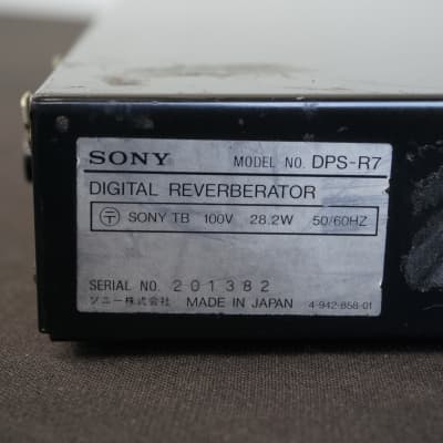 Sony DPS-R7 BodySonic 90s Stereo Digital Reverb 1U | Reverb France