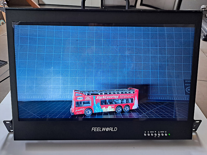 FEELWORLD 17.3 Inch Pullout Rackmount Monitor 1RU SDI/HDMI | Reverb