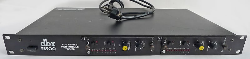 dbx FS 900 Rack Loaded With Two 902 De-Essers | Reverb UK