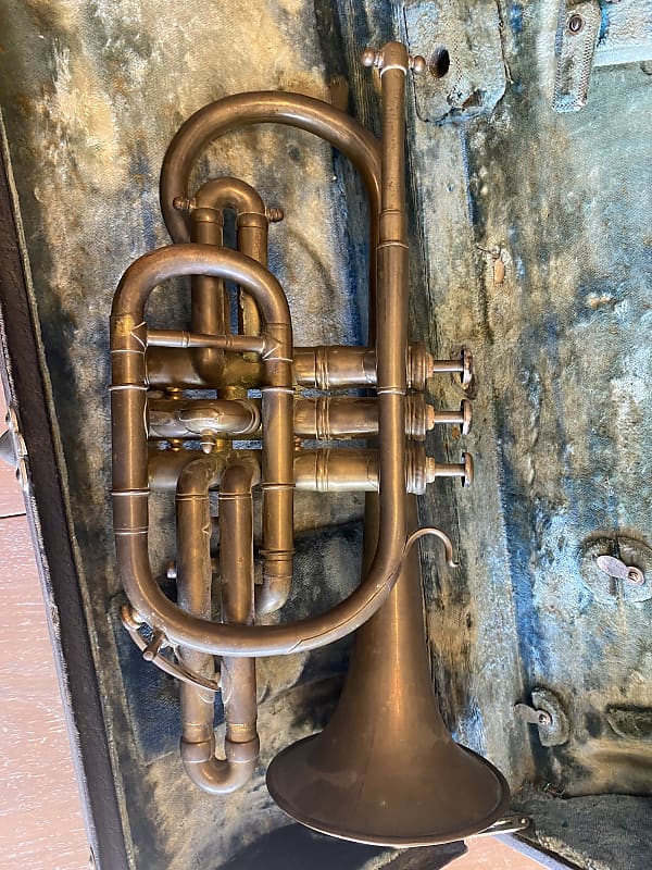 French Besson Cornet - Raw brass | Reverb