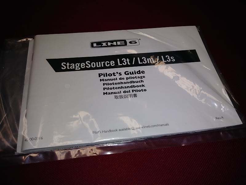 Line 6 Stage Source L3t / L3m / L3s Pilot's Guide | Reverb UK