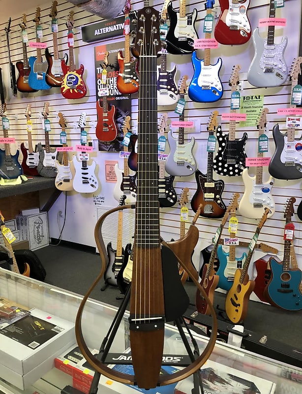 Yamaha Steel String Silent Guitar with Gig Bag | Reverb