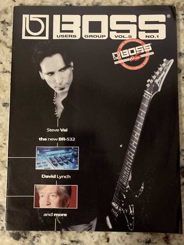 Boss Users Group Magazine Steve Vai SP-606 GT-6 WP-20G DC-20G | Reverb