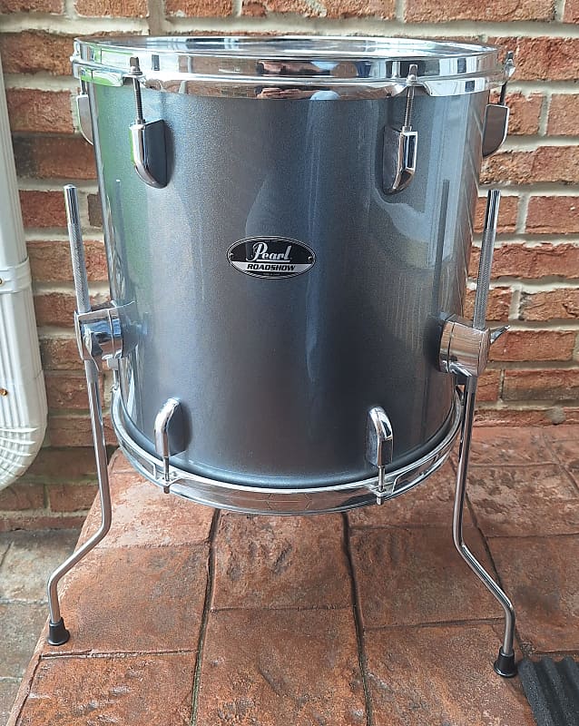 Pearl Roadshow Floor Tom Drum 14 across by 14 deep Charcoal | Reverb