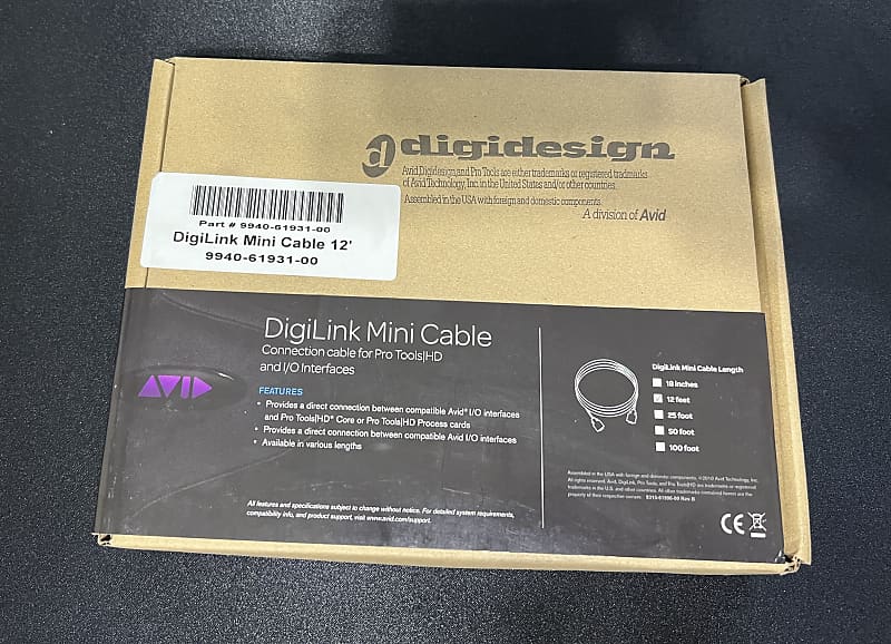 Digidesgin (AVID) DigiLink Mini Cable 12' | Reverb
