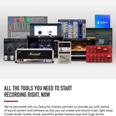 Focusrite Scarlett 2i2 Studio 4th Gen Bundle Portable | Reverb
