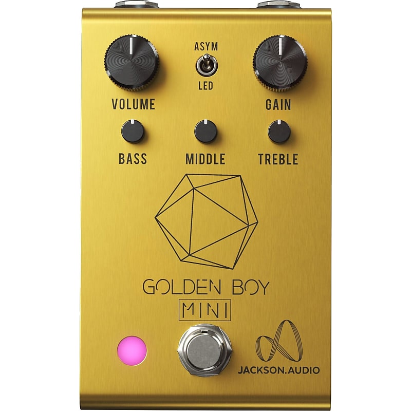 Jackson Audio Golden Boy Mini Overdrive Pedal, Gold | Reverb