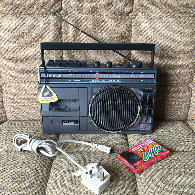 Hitachi TRK-5381L 1980s Ghetto Blaster Boom Box Radio Tape | Reverb UK