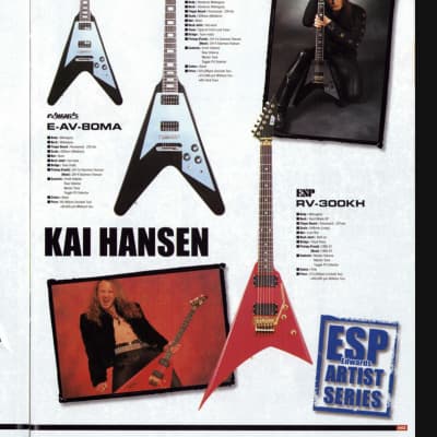 ESP Michael Amott Signature Flying V 2004 Edwards E-AV-80MA | Reverb