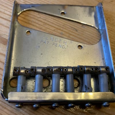 Fender Telecaster 1959 original Top Loader Bridge - modified | Reverb