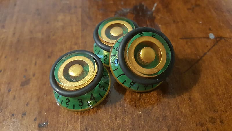 JAT CUSTOM GUITAR PARTS 3 Speed Grip Top Hat Knobs Candy | Reverb