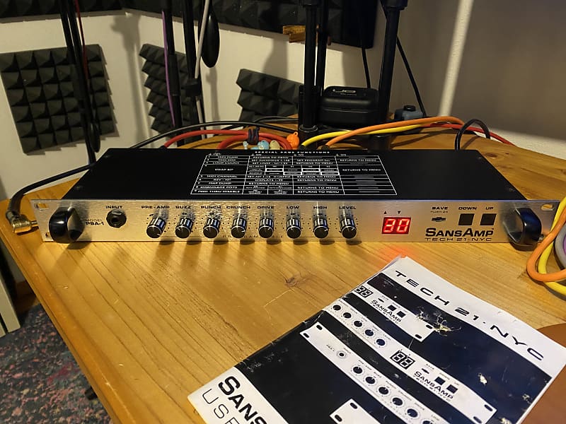 Tech 21 Sansamp PSA-1 Analog Guitar & Bass Preamp Amp & Cam | Reverb