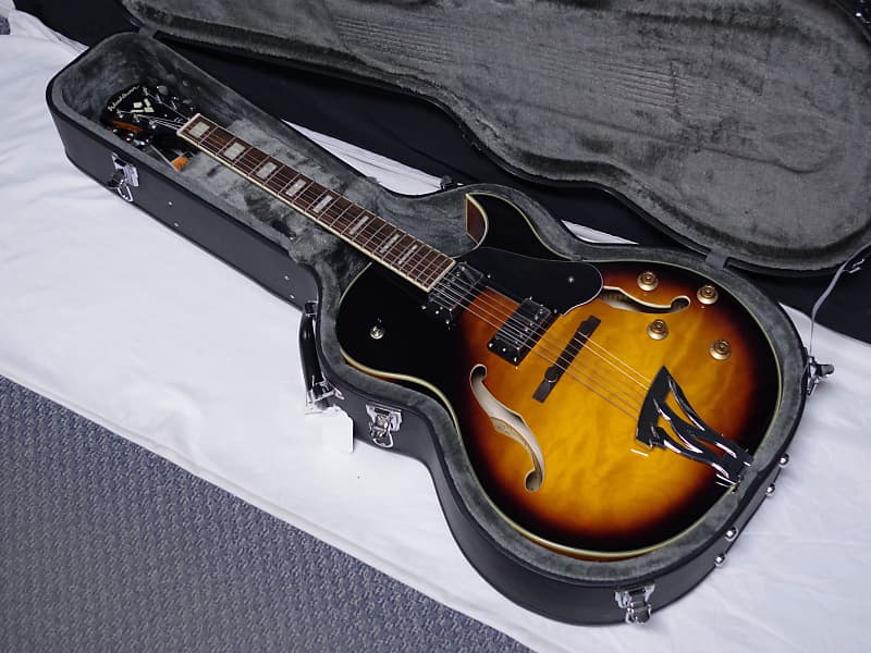 WASHBURN J3TSK Jazz Florentine hollow-body electric GUITAR | Reverb