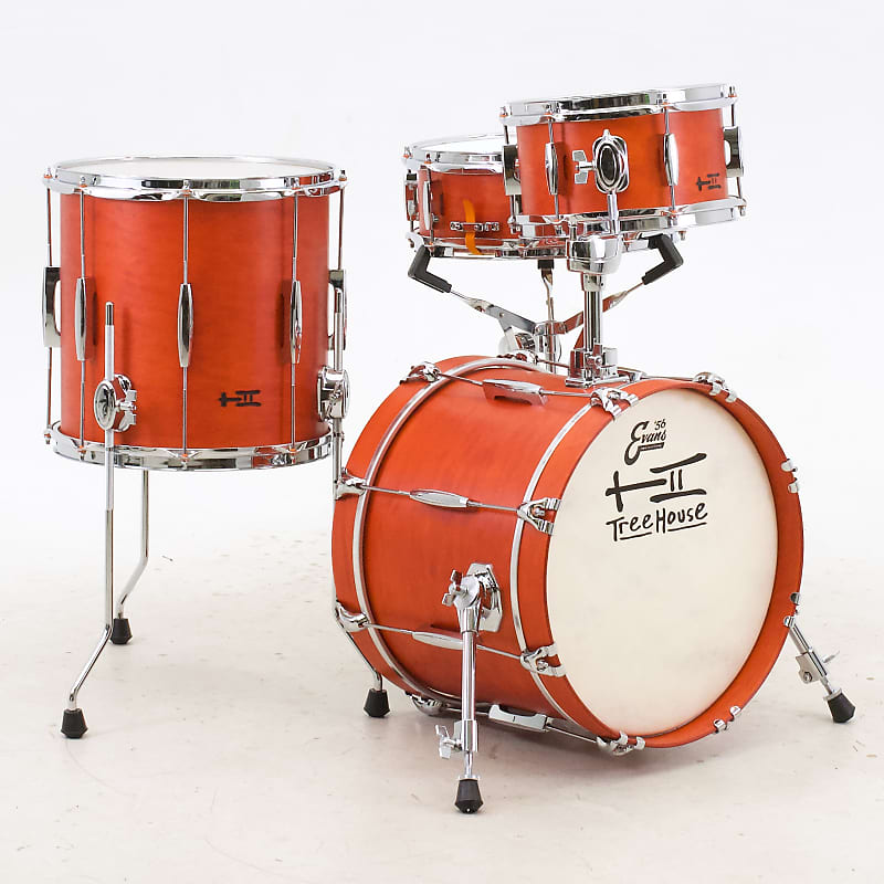 TreeHouse Custom Drums 4-piece Plied Maple Drumset "Dyed | Reverb