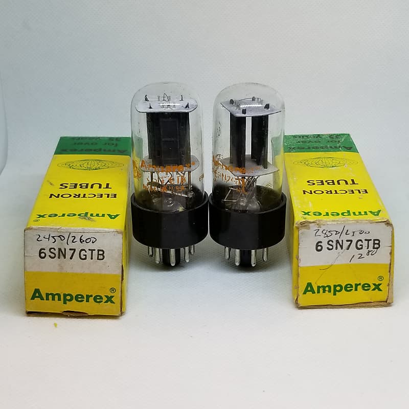 Matched Pair NOS Amperex 6SN7GTB | Reverb