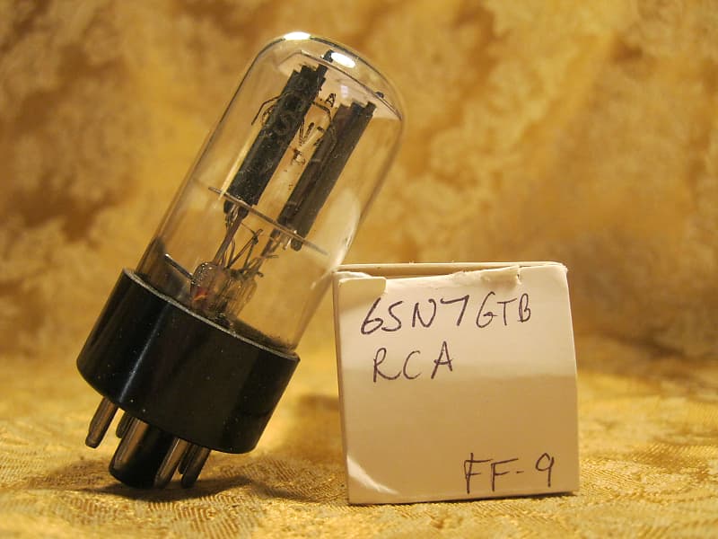 Vintage RCA 6SN7GTB Bitmatic Test NOS Staggered Black Plates | Reverb