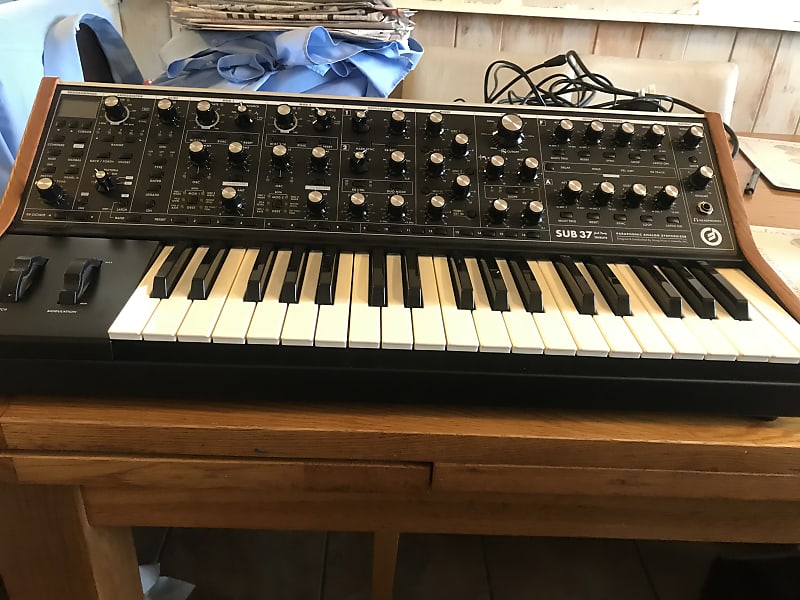 Moog sub 37 tribute addition (in flight case) Analog | Reverb