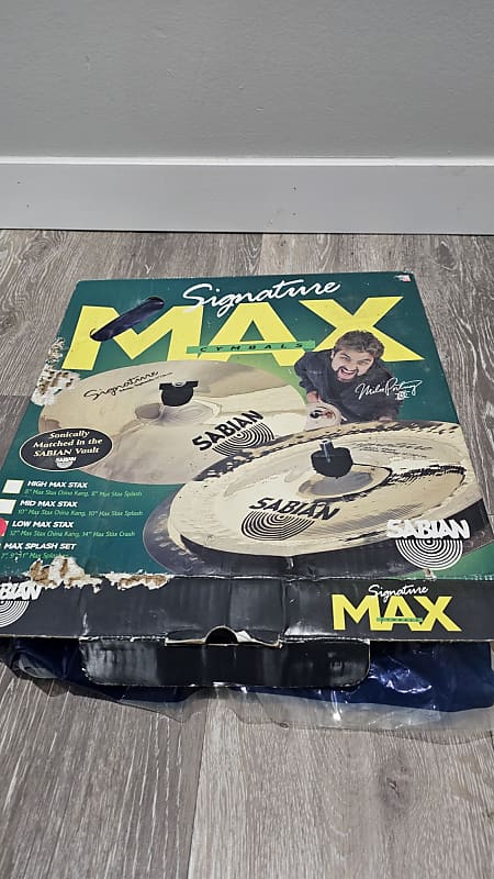 RARE Sabian Max Stax Mike Portnoy Signature 2000's - Never | Reverb