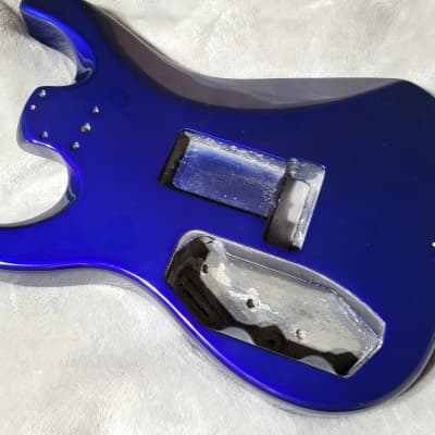 1990 Fender HM Strat Guitar Body - Midnight Blue - Heavy | Reverb