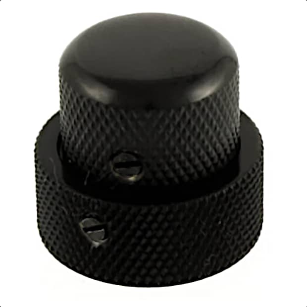 Stacked Metal Dome Knob Set for & Bass-Black | Reverb