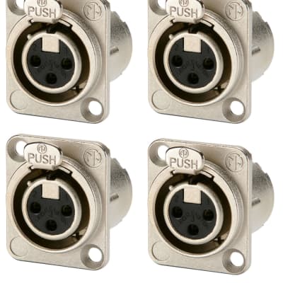 Neutrik NC10FD-LX-B 10-Pin D-Size Female XLR Panel Connector | Reverb