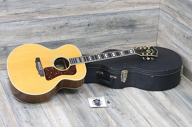 Rare! Guild GF-55 GF55 Mini JUMBO 1992 Natural D55 Style | Reverb