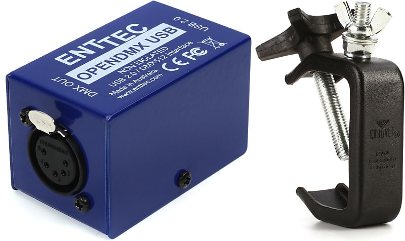 ENTTEC Open DMX USB 512-Ch Non-Isolated DMX Interface Bundle | Reverb