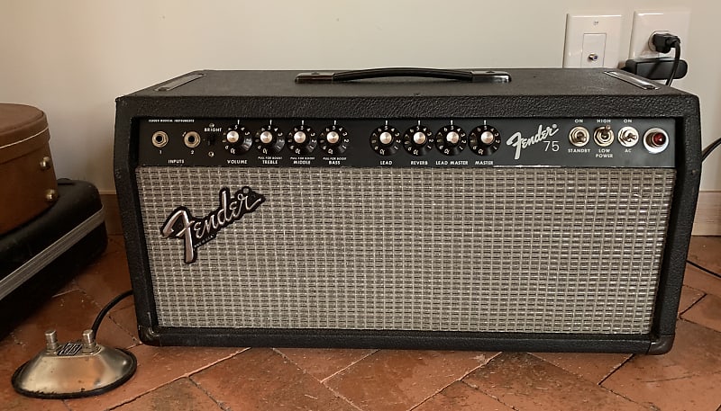 1981 Fender 75 Tube Head | Reverb