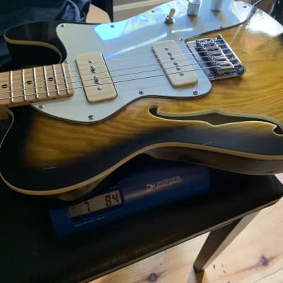 Thinline Telecaster with P90's and Fender Player Telecaster | Reverb