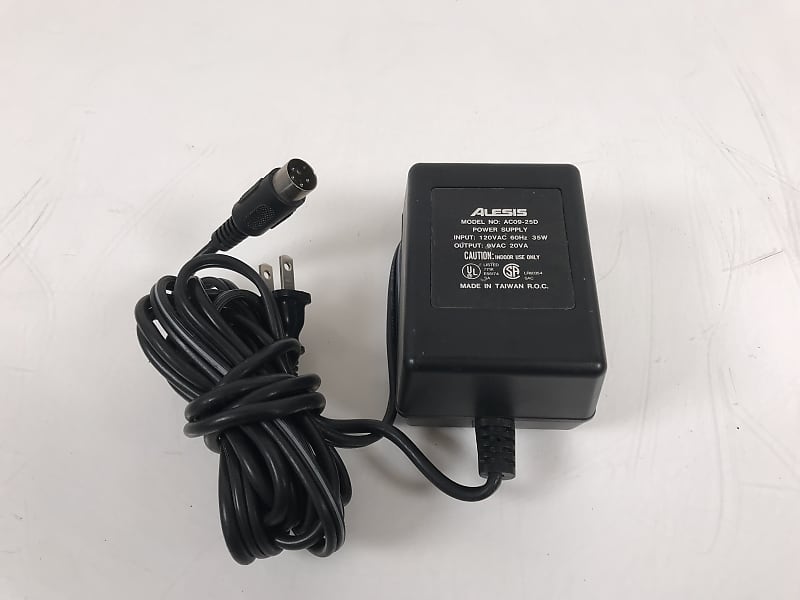 Alesis AC09-25D DIN Power Supply for Quadraverb, QSR, DM Pro, | Reverb